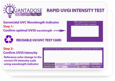 2 in 1 UV Test Card: UVC Indicator Test Strip With Separate UV Light ...