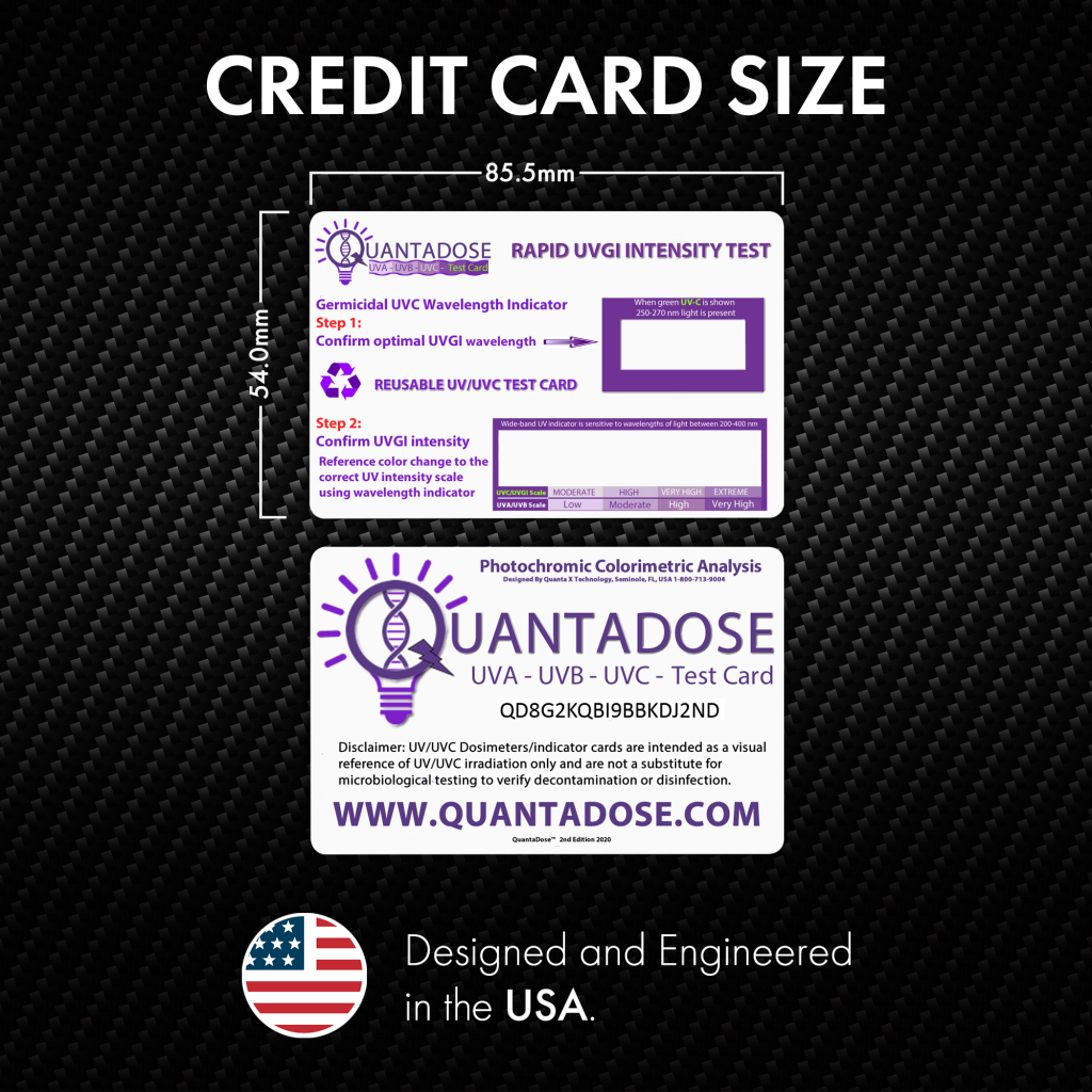 20 Pcs UV Test Cards UVC Test Strips LED Ultraviolet Disinfection Lamp ...